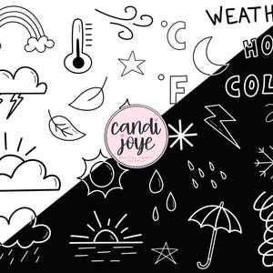 Procreate Stamps - Weather Procreate Stamp Set - Procreate Brushes ...