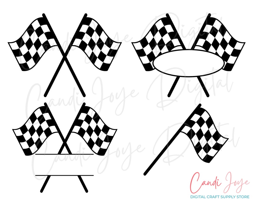 Racing Flag Svg Bandera A Cuadros Png Race Car Svg Etsy España