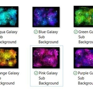Galaxy Sublimation Designs Outer Space PNG Bundle Sublimation ...