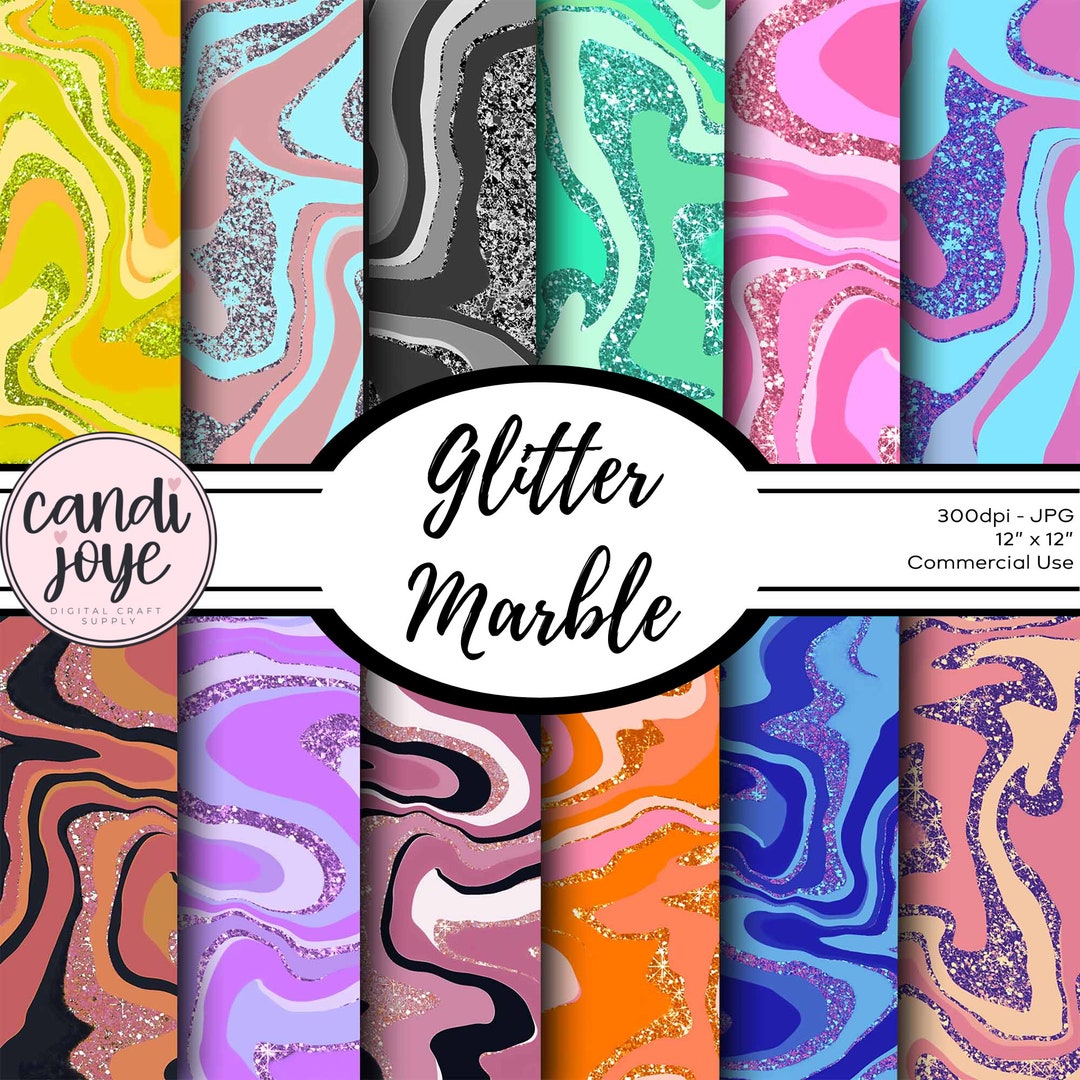 Marble Digital Paper Pack - Glam Digital Paper - Geode Background ...
