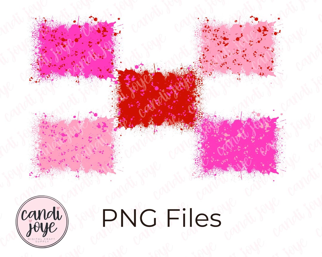Valentine PNG - Paint Splatter PNG Background - Valentine Day Splash ...
