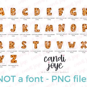 Alphabet Clipart PNG, Cookie Letters PNG Set, Alphabet PNG, Chocolate ...