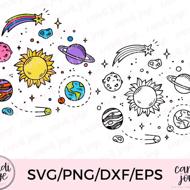 Solar System Svg - Etsy