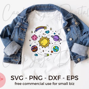 Outer Space SVG Solar System SVG Galaxy SVG Planets Clip Art Space ...
