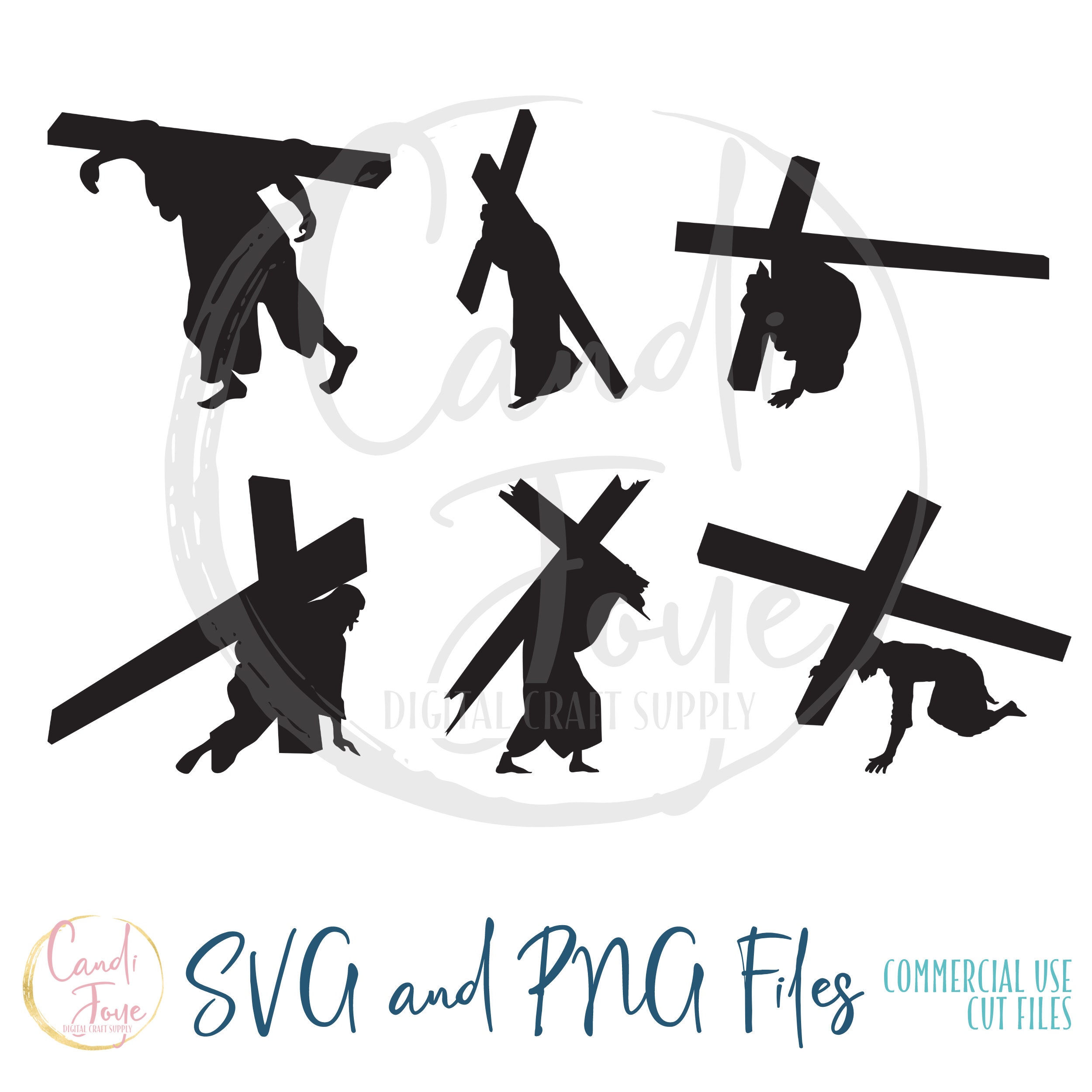 Jesus Carrying Cross Clipart Black And White