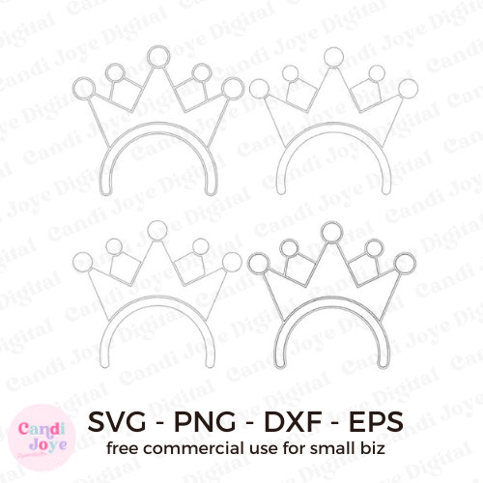 Crown Svg Princess Crown Svg Queen Crown Png Tiara Etsy