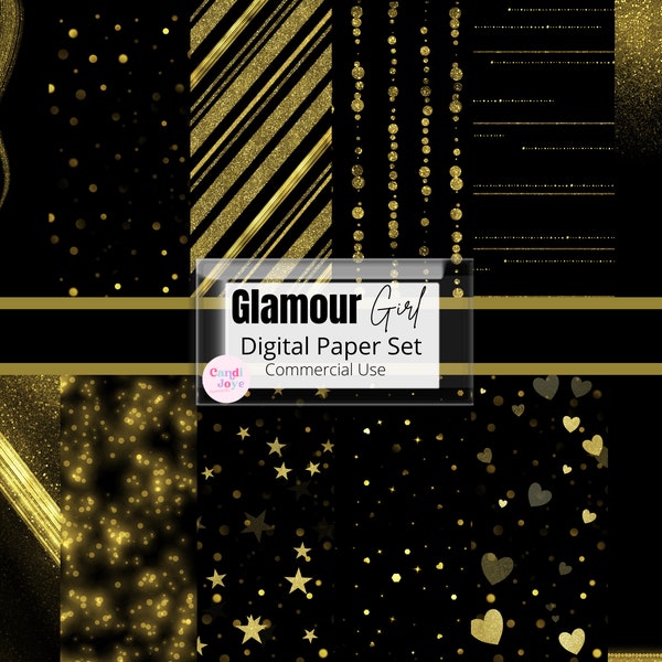 Gold Glitter Paper - Etsy