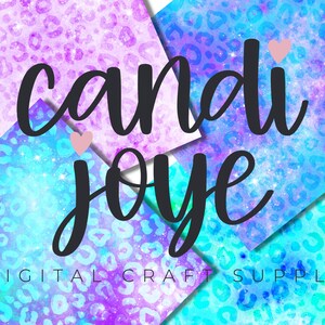 Leopard Print Digital Paper Pack Pastel Cheetah Print Digital Scrapbook ...