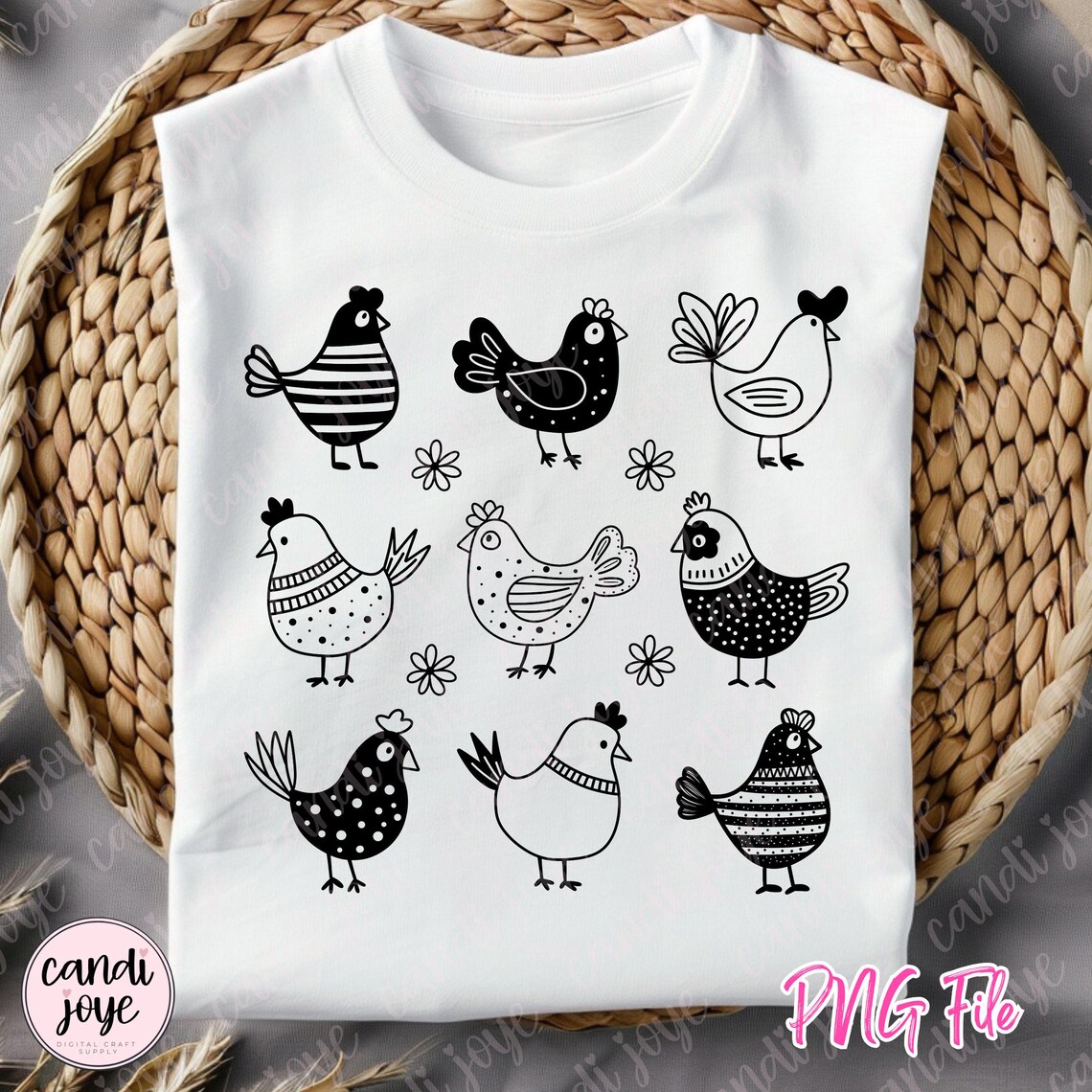 Chicken PNG, Chicken Lady PNG, Cute Chicken Sublimation Design, Chicken ...