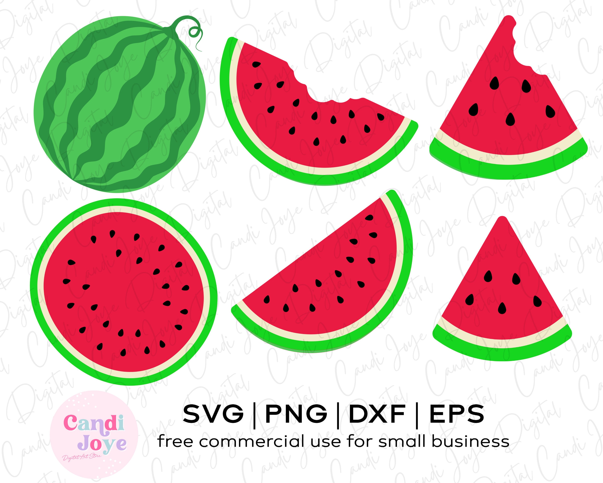 Watermelon SVG Watermelon Slice Clipart Watermelon PNG - Etsy