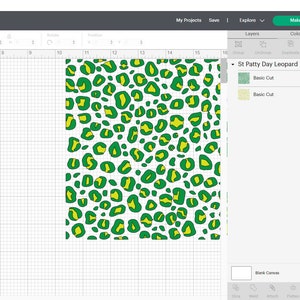 Leopard Print SVG St. Patrick's Day SVG Cheetah Print - Etsy