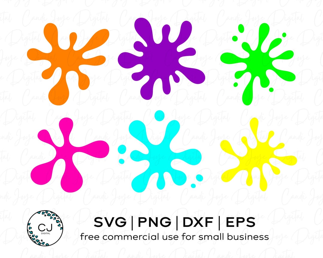 Paint Splatter SVG, Paint Splash SVG, Splat SVG, Splash PNG, Paint ...