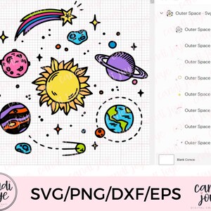 Outer Space SVG - Solar System SVG - Galaxy SVG - Planets Clip Art ...