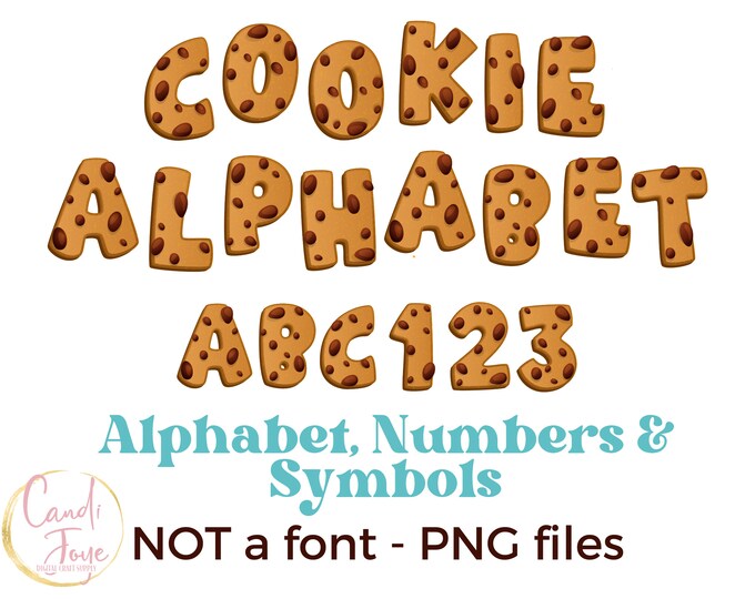 ABC COOKIES Digital Clipart Set, Cookies Clipart, Alphabet Clipart - Etsy