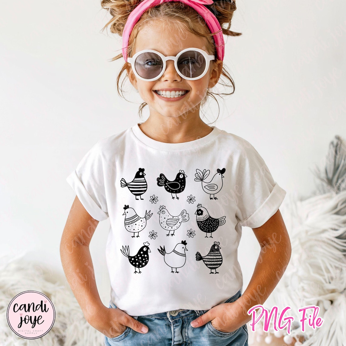 Chicken PNG, Chicken Lady PNG, Cute Chicken Sublimation Design, Chicken ...