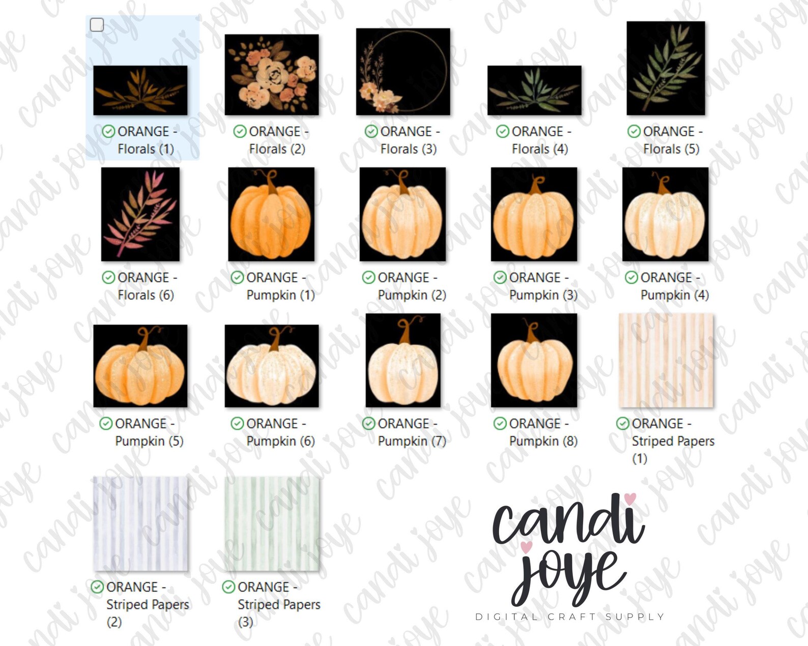 Pumpkin Watercolor Clipart BUNDLE - Fall Clipart - Thanksgiving Clipart ...
