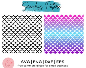 Mermaid Scale SVG Seamless Mermaid Scales Pattern Svg - Etsy
