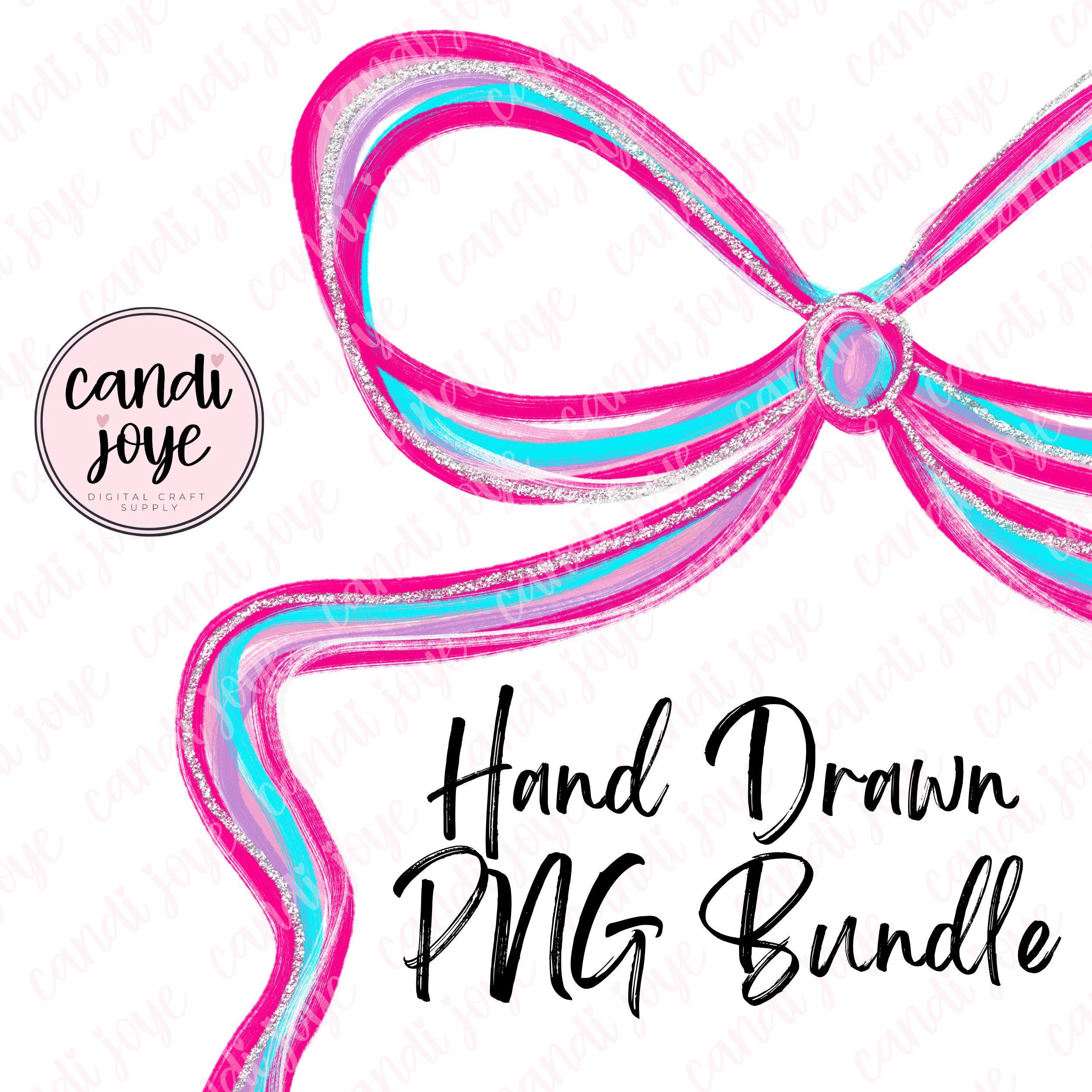 Preppy Bow PNG Bundle, Coquette Bow PNG, Preppy Designs, Preppy PNG ...