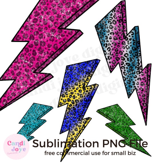 Lightning Bolt PNG Grunge Leopard Lightning Bolts PNG - Etsy