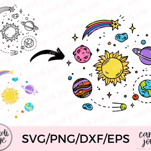 Outer Space SVG - Solar System SVG - Galaxy SVG - Planets Clip Art ...