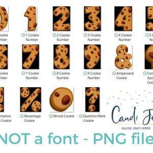 Alphabet Clipart PNG Cookie Letters PNG Set Alphabet PNG Chocolate Chip ...
