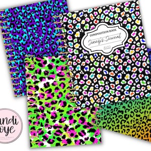 Rainbow Leopard Digital Paper Pack - Neon Cheetah Print Digital ...