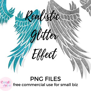 Angel Wings PNG Glitter Angel Wings Clipart Digital Angel Wings Overlay ...