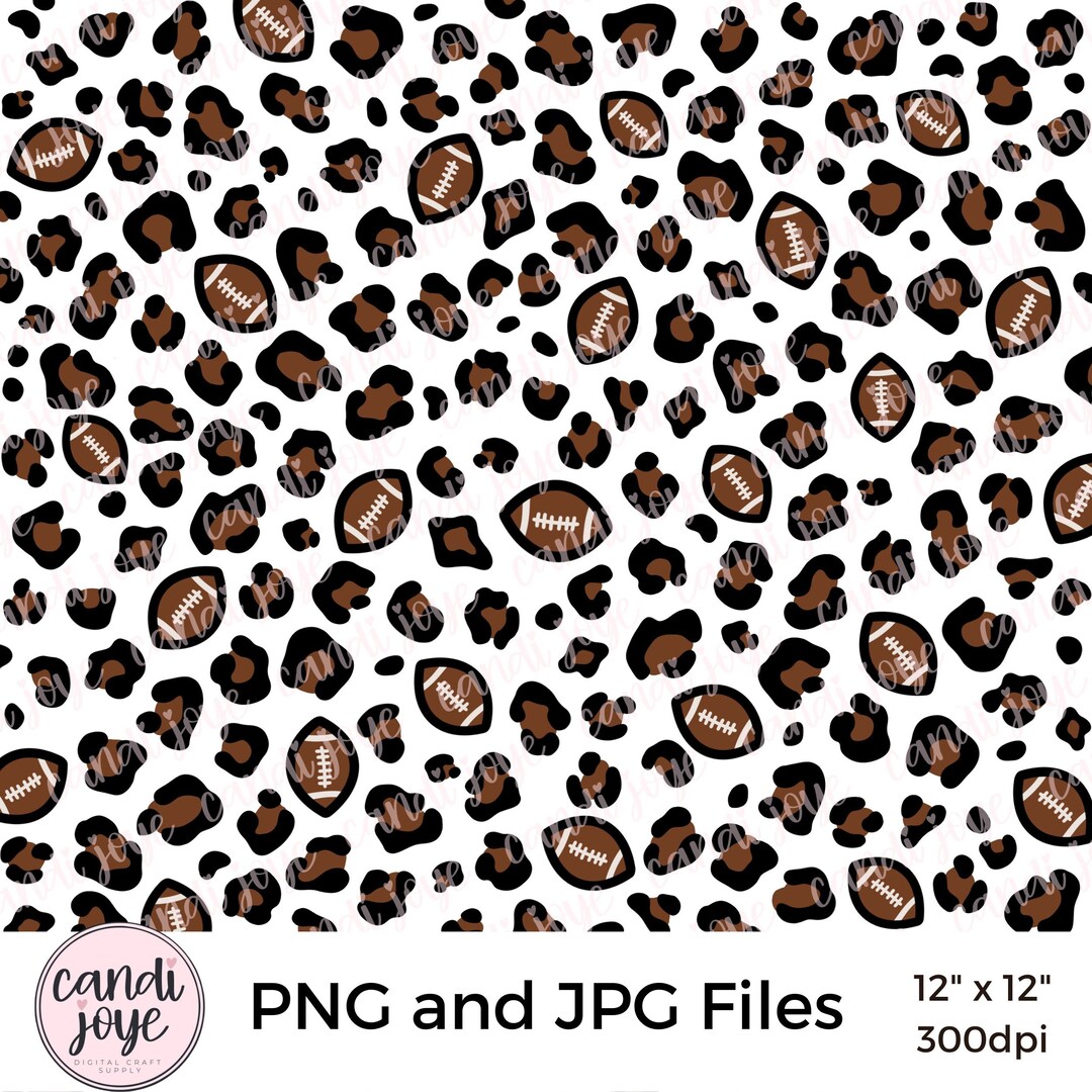 Football PNG - Leopard Print PNG - Football Sublimation - Football ...