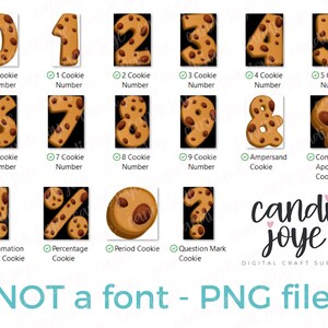 Alphabet Clipart PNG Cookie Letters PNG Set Alphabet PNG Chocolate Chip ...