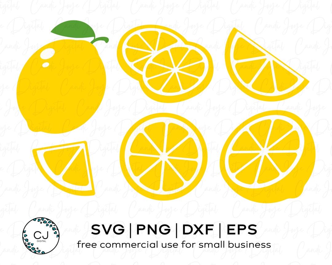 Lemon SVG Bundle Lemon Clipart Lemon Graphics Lemon - Etsy