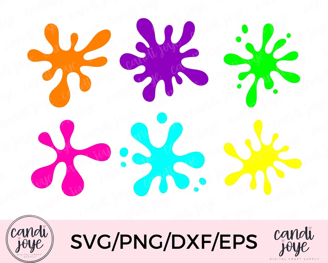 Paint Splatter SVG - Paint Splash SVG - Splat SVG - Splash Png - Paint ...