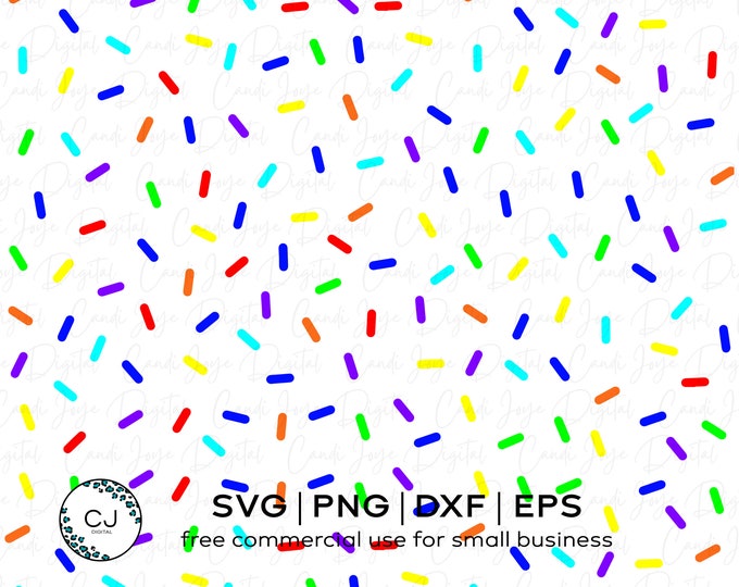 Sprinkles SVG, Sprinkles Png, Sprinkles Mix, Sprinkles in Pink, Eps ...