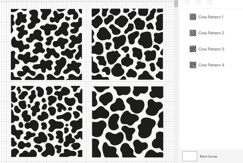 Cow Print SVG Cow Print PNG Farm Animal Pattern Cut File - Etsy