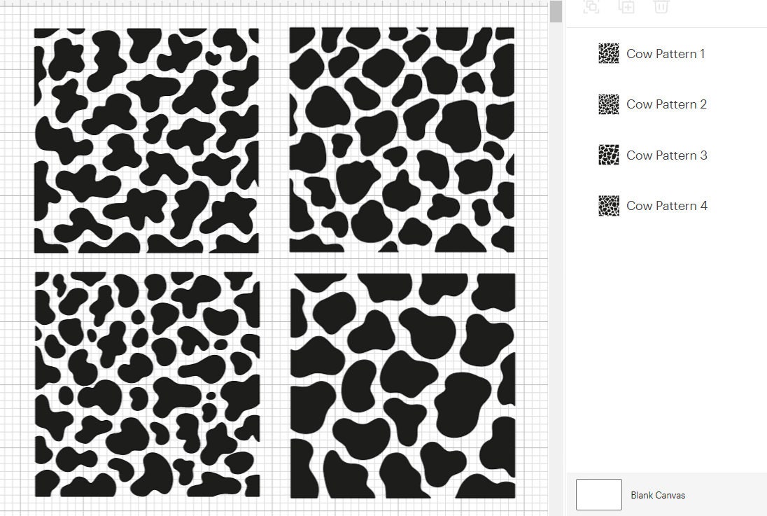 Cow Print SVG Cow Print PNG Farm Animal Pattern Cut File - Etsy