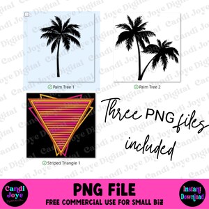Back to the 90s Triangle PNG Neon Retro Print PNG Palm - Etsy