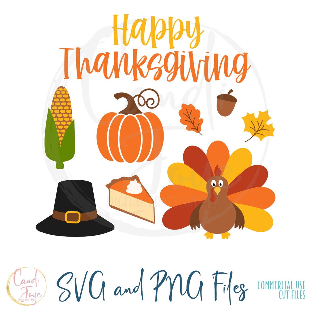 Turkey SVG Thanksgiving SVG Pumpkin SVG Thanksgiving Png - Etsy