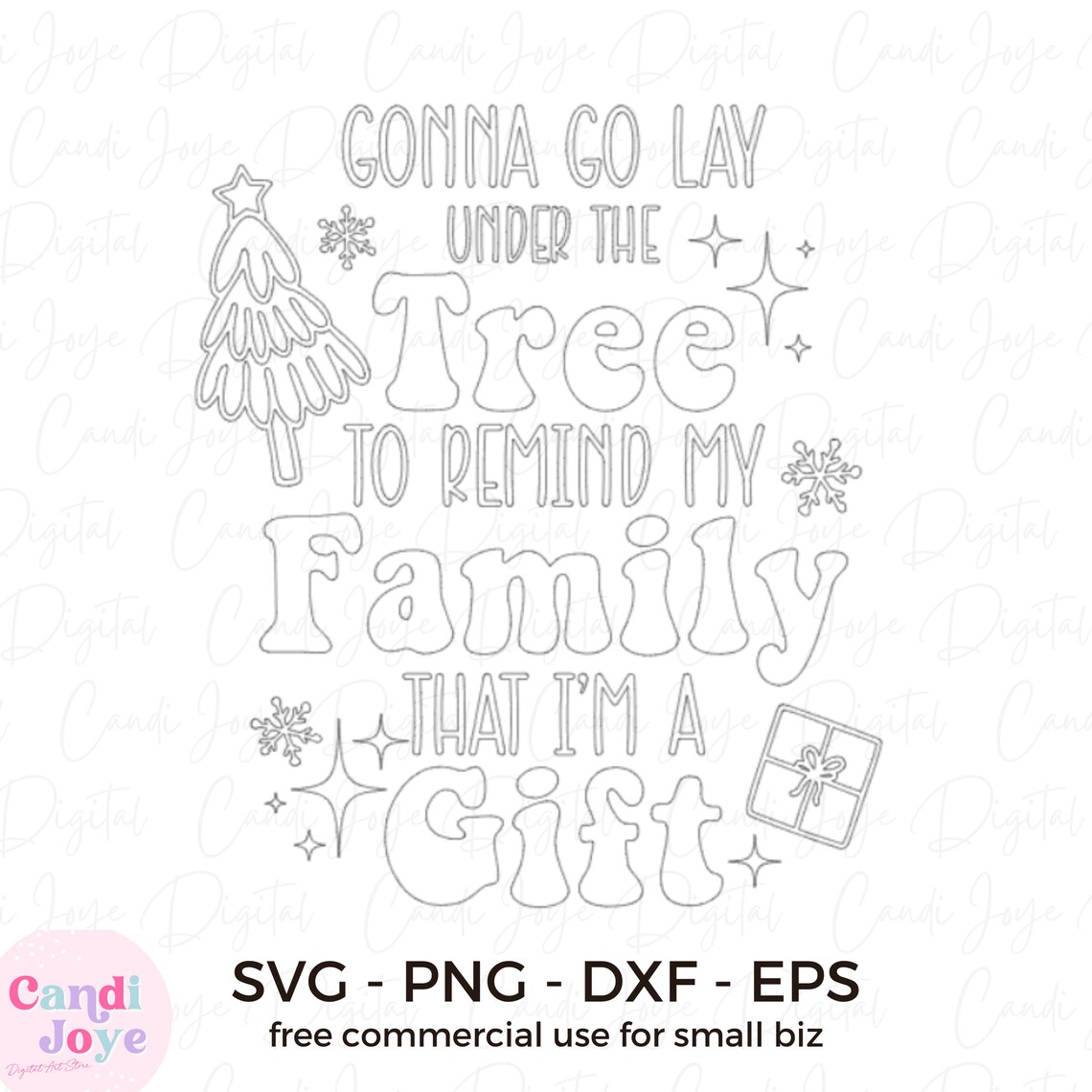 Gonna Go Lay Under the Tree SVG Retro Christmas SVG - Etsy