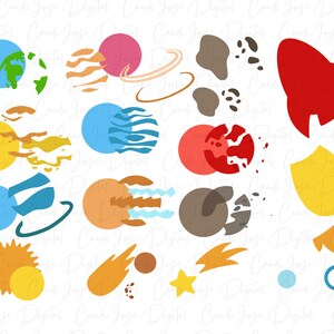 Space SVG Galaxy SVG Planets SVG Solar System Clipart - Etsy UK