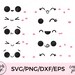 Cute Kawaii SVG - Kawaii Face SVG Bundle - Kawaii Clipart - Cartoon ...