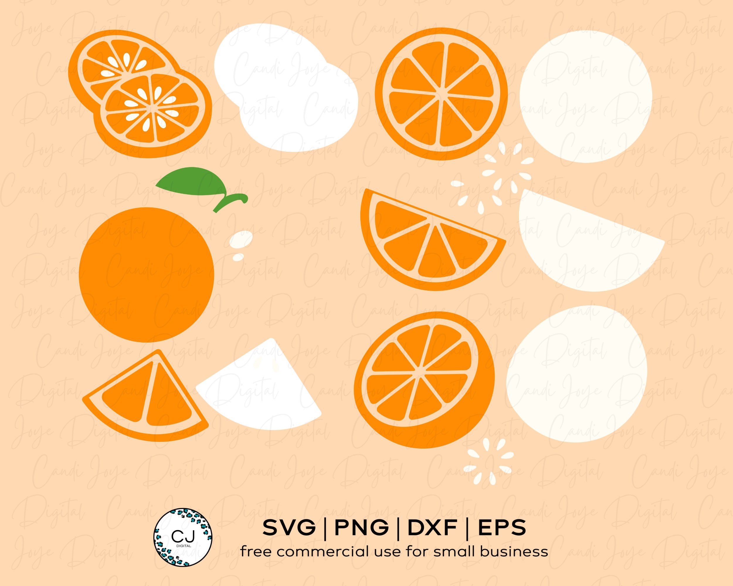 Orange SVG Bundle Orange Clipart Orange Graphics Orange - Etsy