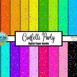 Confetti Digital Paper Birthday Digital Wallpaper Digital | Etsy