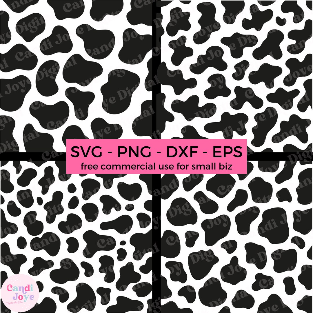 Cow Print SVG Cow Print PNG Farm Animal Pattern Cut File Cow Spots SVG ...