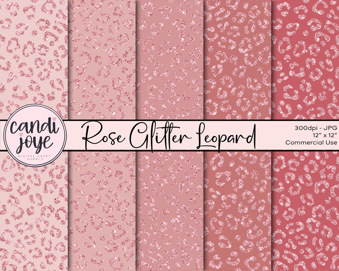 Leopard Print Digital Paper Pack - Cheetah Print Digital Scrapbook ...
