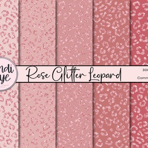 Leopard Print Digital Paper Pack - Cheetah Print Digital Scrapbook ...