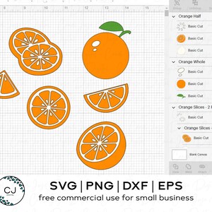 Orange SVG Bundle Orange Clipart Orange Graphics Orange - Etsy