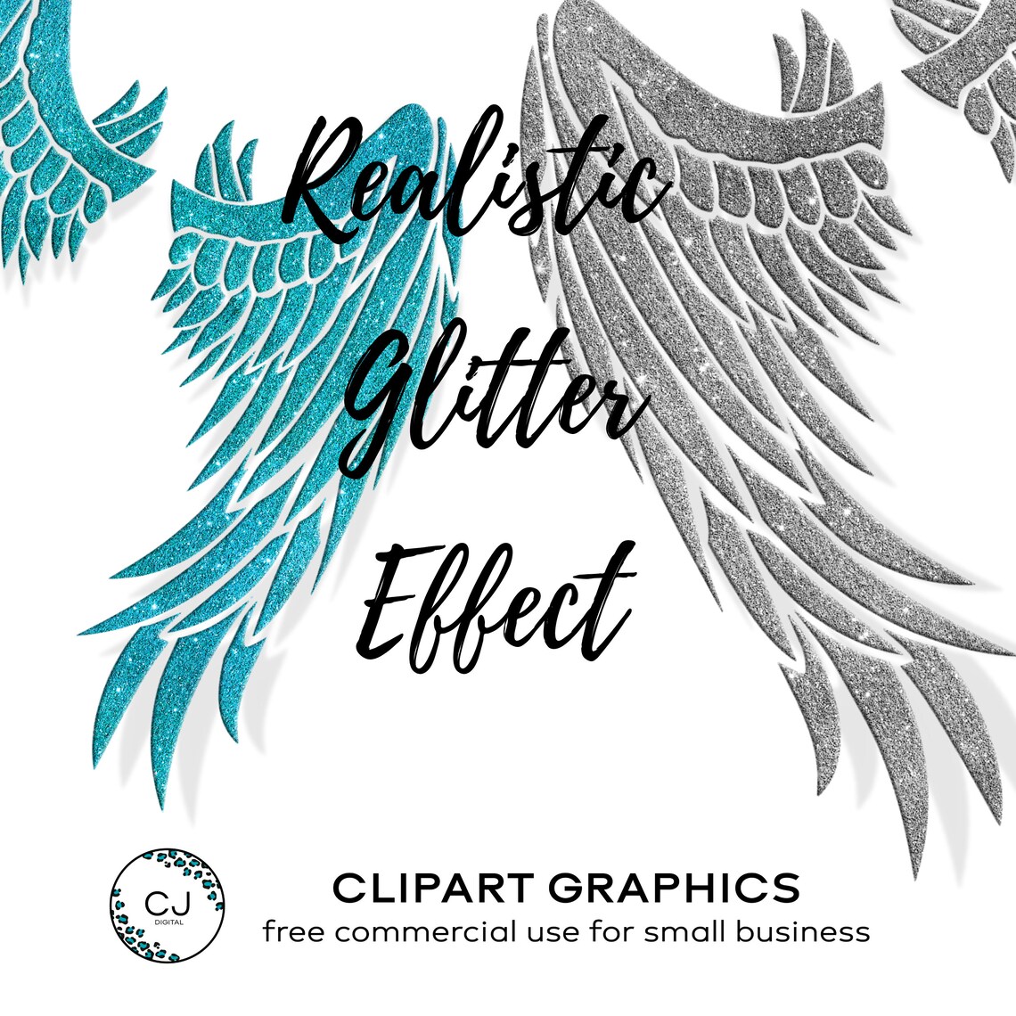 Angel Wings PNG Glitter Angel Wings Clipart Digital Angel | Etsy