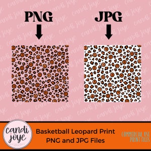 Basketball PNG, Leopard Print PNG, Basketball Sublimation, Basketball ...