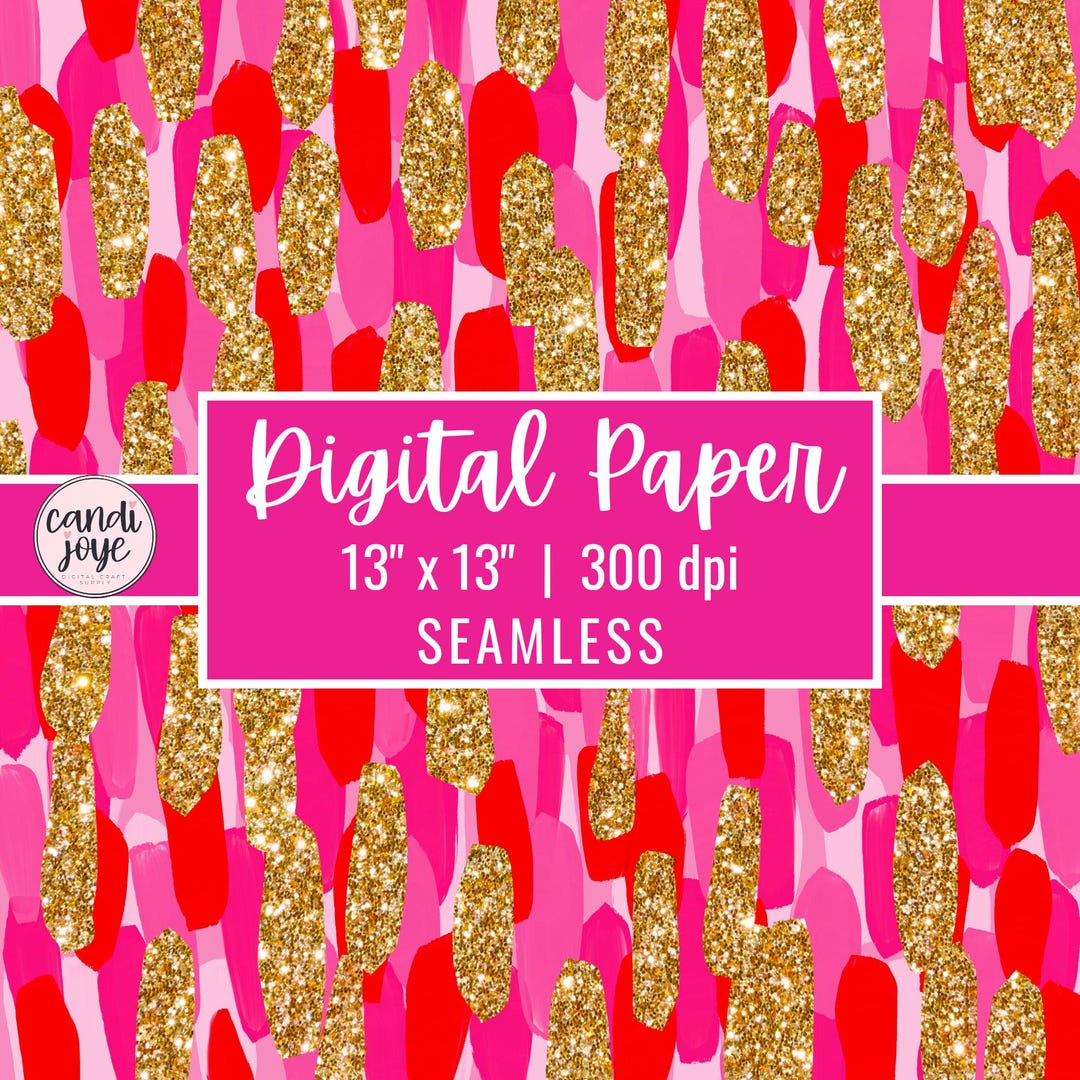 SEAMLESS Paint Stroke Background, Messy Paint Digital Paper, Streaky ...