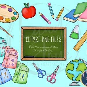 School PNG Clipart Teacher Clipart PNG Back to School - Etsy