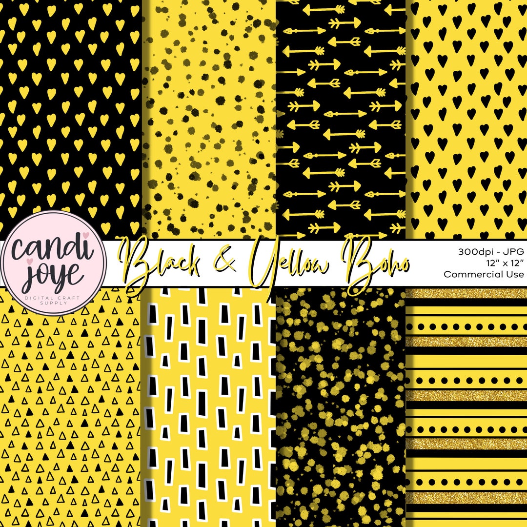 Boho Digital Paper Pack - Hand Drawn Bohemian Printable Paper - Boho ...